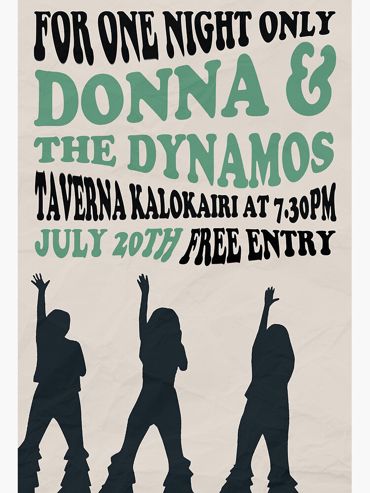 "Vintage Donna & the Dynamos Poster" Art Board Print for Sale by ...