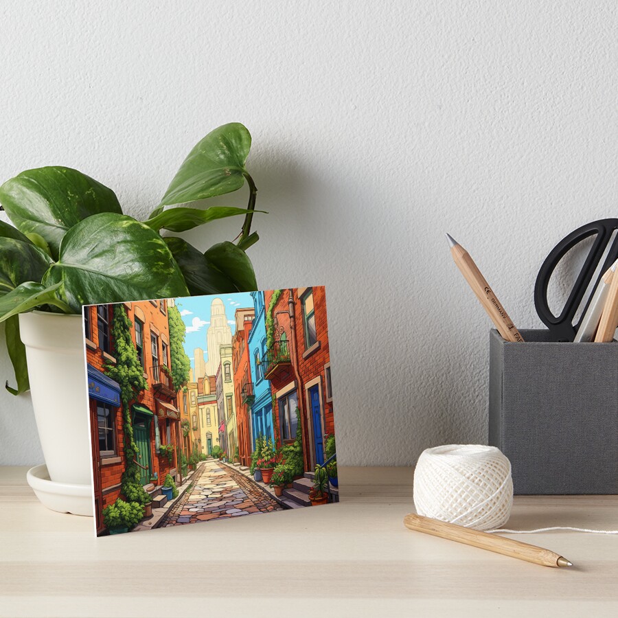 "Eccentric Elfreth's Alley" Sticker for Sale by Christfield | Redbubble