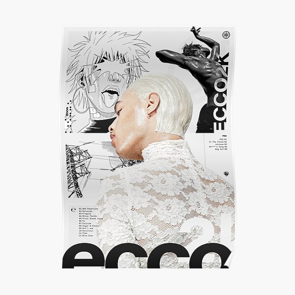 "ecco2k poster Drain Gang" Poster for Sale by Indie Merch | Redbubble