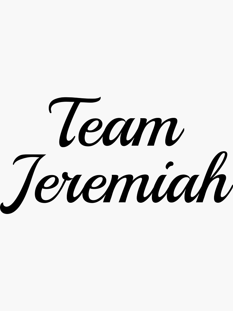 "Team Jeremiah, The Summer I Turned Pretty" Sticker for Sale by swan ...