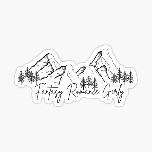 "Fantasy Romance Girly Bookclub Booktok Reading" Sticker for Sale by ...