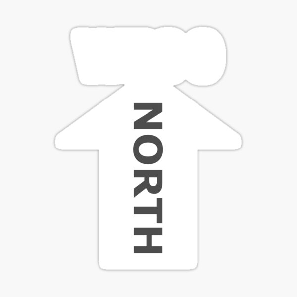 "We go up north." Sticker for Sale by KenRitz | Redbubble
