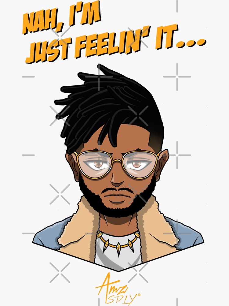"Killmonger" Sticker for Sale by Loso27 | Redbubble