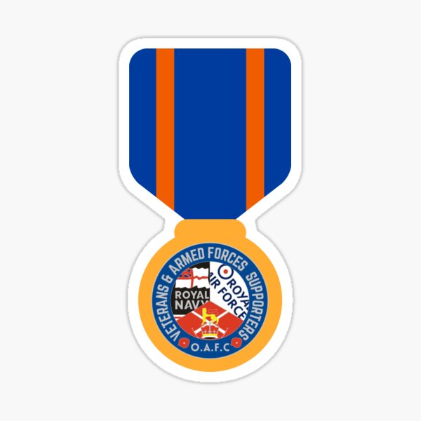 "OAFC Veterans Medal logo" Sticker for Sale by OAFCvets | Redbubble