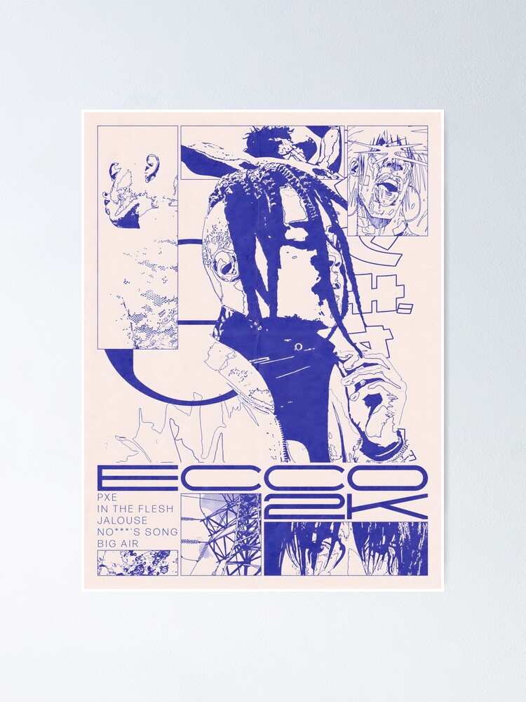 "Ecco2k Poster Drain Gang" Poster for Sale by Indie Merch | Redbubble