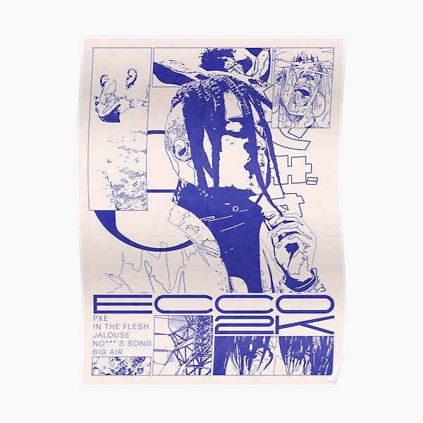 "Ecco2k Poster Drain Gang" Poster for Sale by Indie Merch | Redbubble