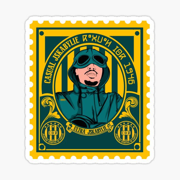 "Casual J.S.K." Sticker by lounesartdessin | Redbubble