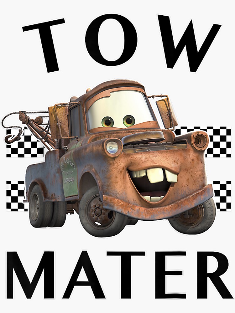 "Tow Mater" Sticker for Sale by MathildeMarrel | Redbubble