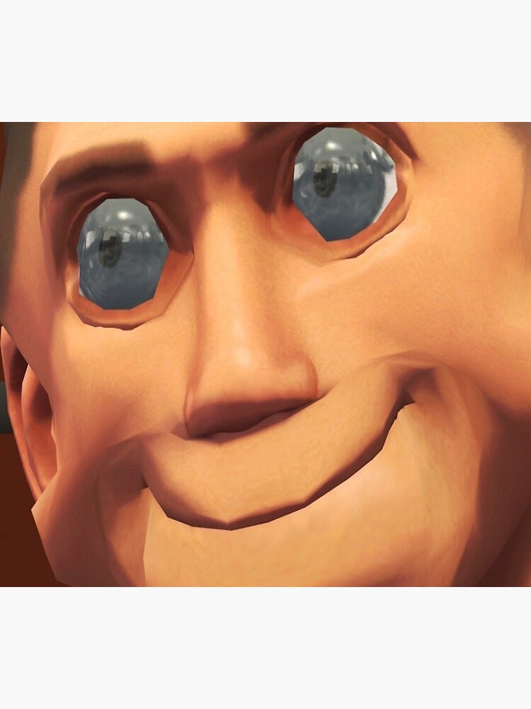 "scout TF2 Smile Team Fortress" Photographic Print by Noodleboi | Redbubble