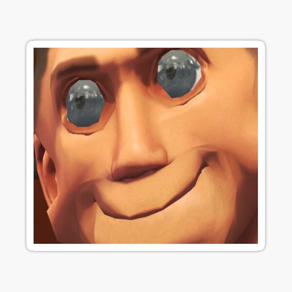 "scout TF2 Smile Team Fortress" Sticker for Sale by Noodleboi | Redbubble