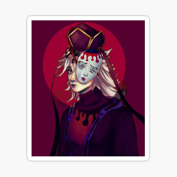 "douma illustration, mask and character" Sticker for Sale by oddpocket ...