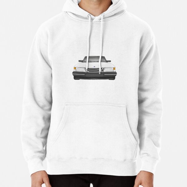 "Saab 900 - Ice White" Pullover Hoodie for Sale by saabthehague | Redbubble