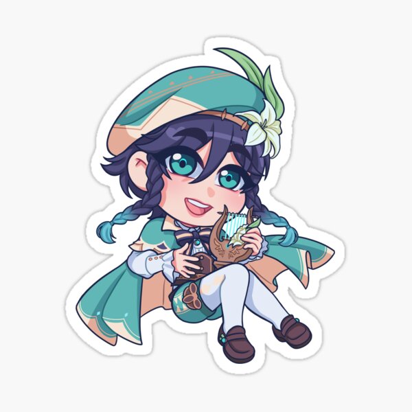"chibi venti" Sticker by boonnimii | Redbubble