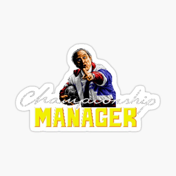 "Championship Manager" Sticker for Sale by iloveamiga | Redbubble