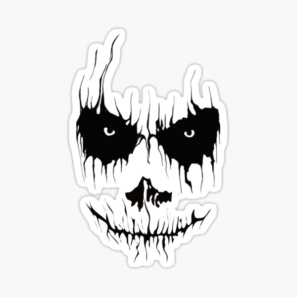 "Scary face " Sticker for Sale by Shadyshoo | Redbubble
