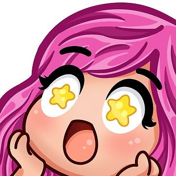 "Surprised Chibi Girl with Pink Hair" Sticker for Sale by ...