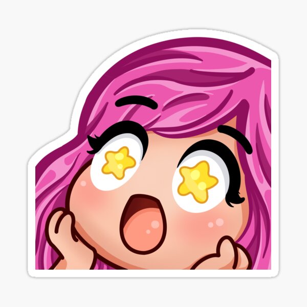"Surprised Chibi Girl with Pink Hair" Sticker for Sale by ChillChaiStudio | Redbubble