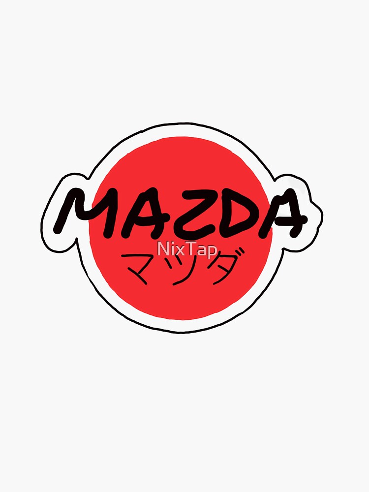 "Mazda logo " Sticker for Sale by NixTap | Redbubble