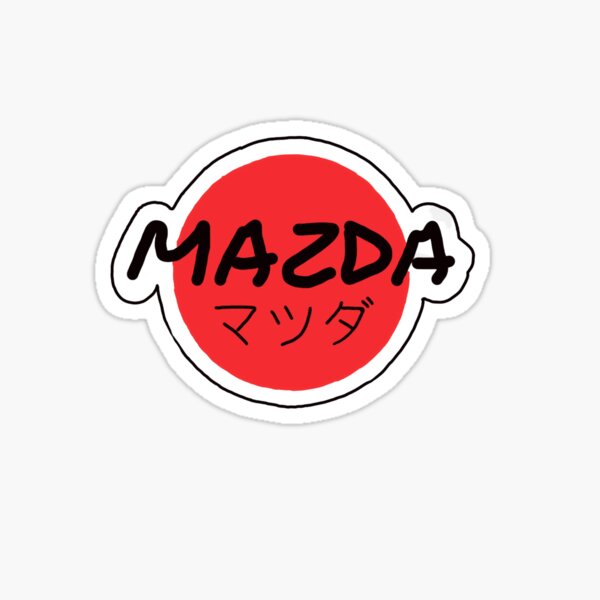 "Mazda logo " Sticker for Sale by NixTap | Redbubble