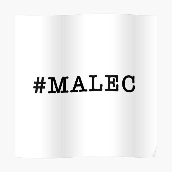 "Malec" Poster for Sale by AlexVR | Redbubble