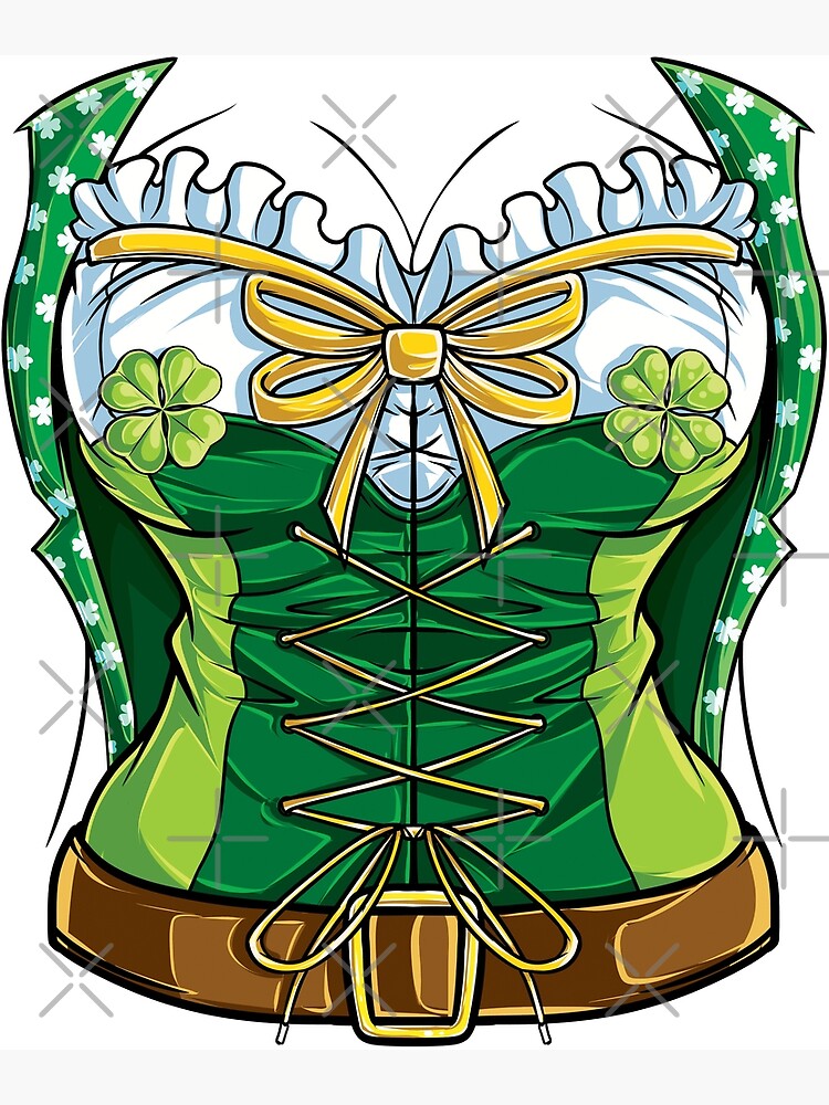 "Kobold Mädchen Kostüm Shirt Frauen St. Patricks Day Kids Tee" Poster ...