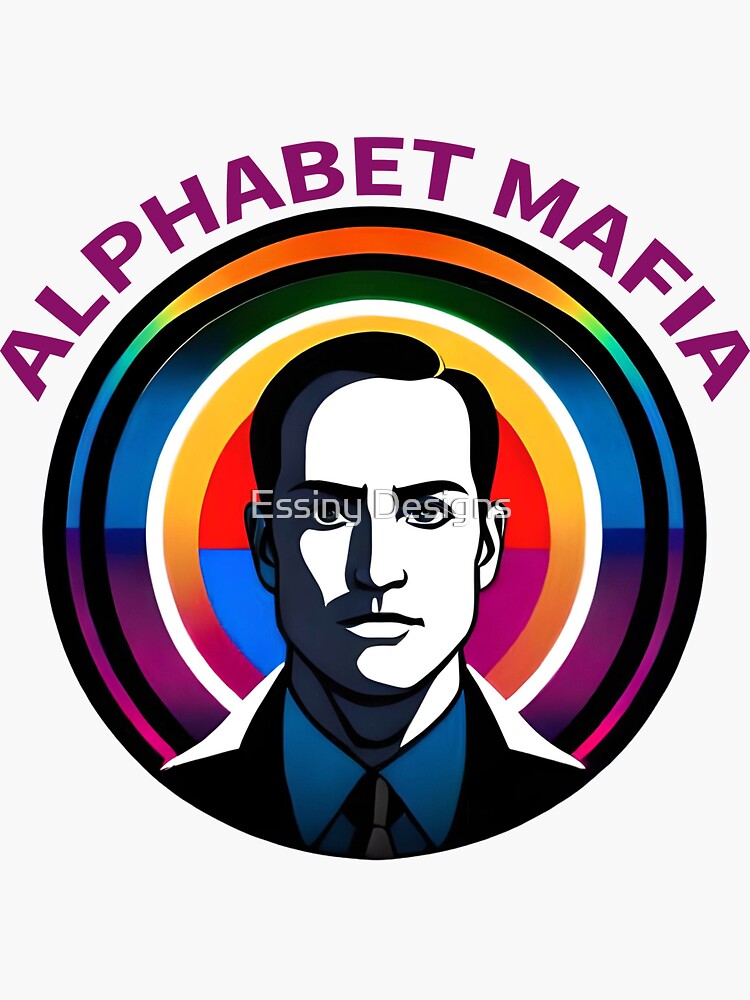 "Alphabet Mafia" Sticker for Sale by Essiny Designs | Redbubble