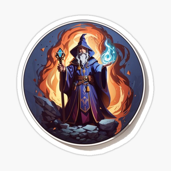"Natural-born Spellweaver, DND Sorcerer" Sticker by DBPauwels | Redbubble