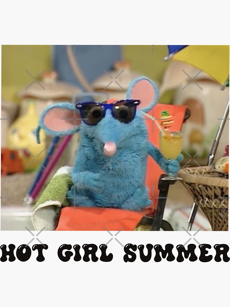 "Hot mouse summer" Sticker for Sale by RadThingamabobs | Redbubble