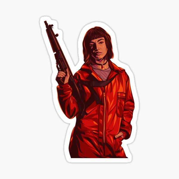 "Money Heist Tokio" Sticker for Sale by Mrarbenz | Redbubble