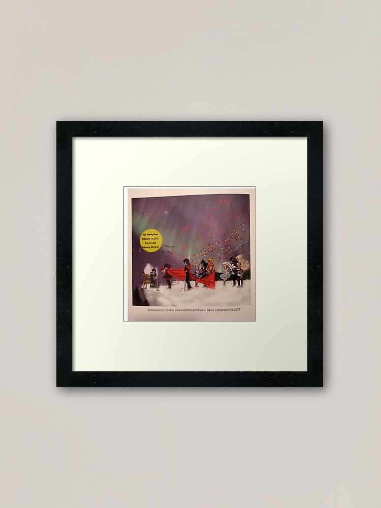 "A dedication Artwork RWBY and Team AWBY" Framed Art Print for Sale by ...