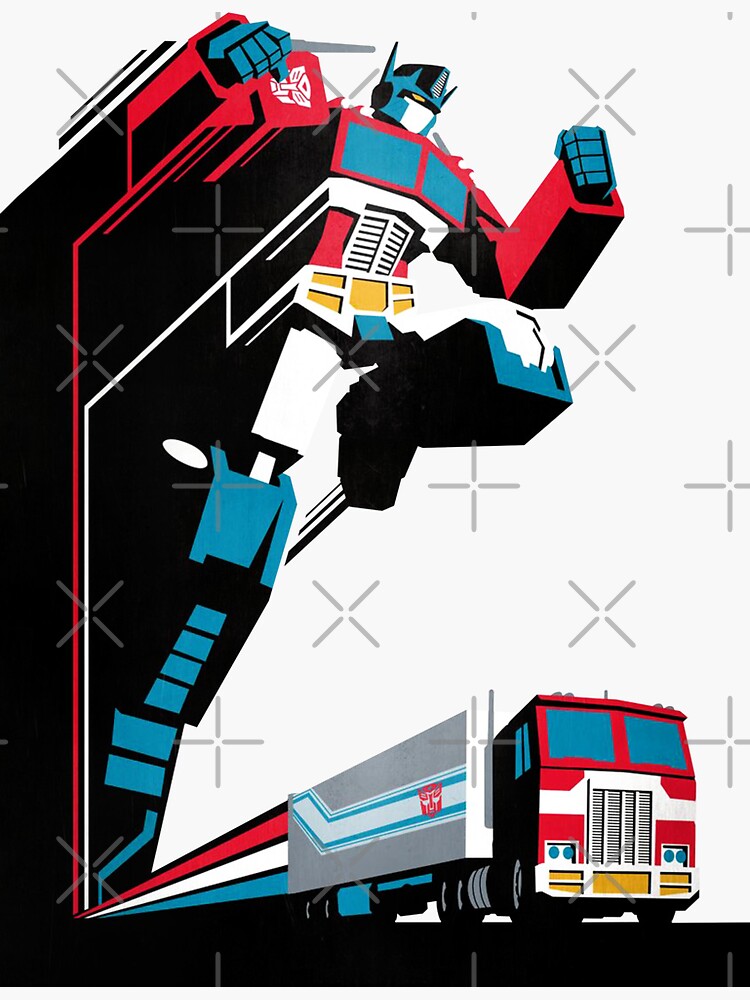 "Transform and Roll Out!" Sticker for Sale by elita01 | Redbubble