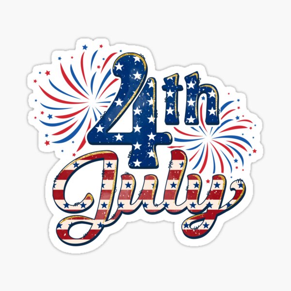 "4th of July Fireworks" Sticker for Sale by TheUSAFantasy | Redbubble