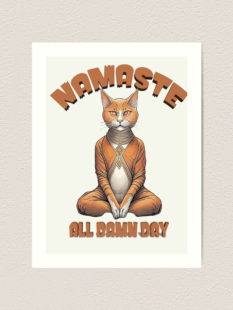 Namaste Animal Yoga Kittens Yoga Animal Cute And Funny Namaste Yoga
