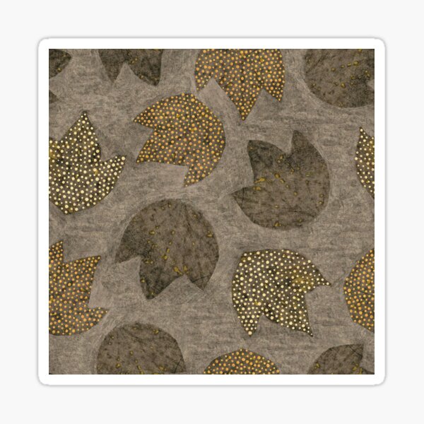 "Autumn Leaves - Brown" Sticker for Sale by sarahthorpe | Redbubble