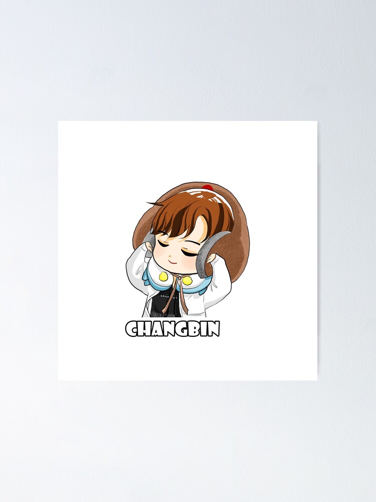 "KPOP STRAY KIDS CHANGBIN CHIBI" Poster by LySaVN | Redbubble