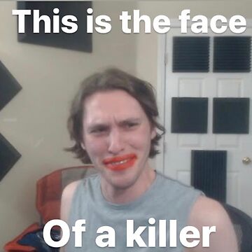 "Jerma Face of a Killer " Sticker for Sale by Coffee-Coffin | Redbubble