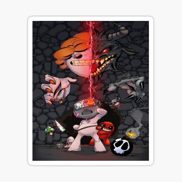 "The Binding of Isaac" Sticker for Sale by liveloneshop | Redbubble