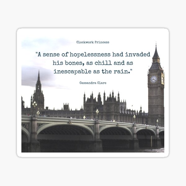 "Infernal Devices Quote 2" Sticker for Sale by thoughtsoflove | Redbubble