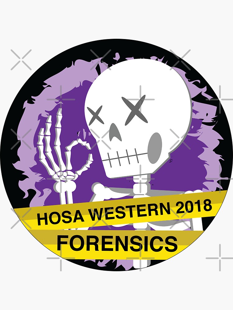 "HOSA WESTERN 2018 FORENSICS" Sticker for Sale by EASTVANEASTCAN ...