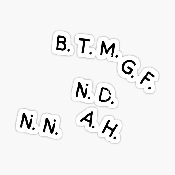 "drew crew initials" Sticker for Sale by kytastrophe | Redbubble