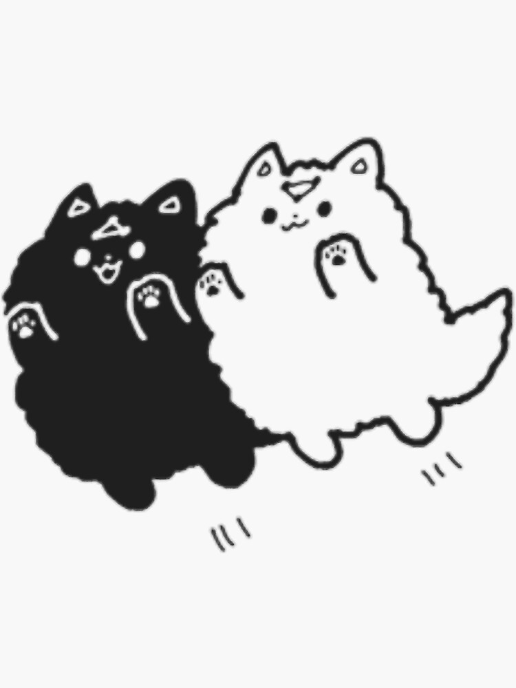 "Divine Dogs Chibi" Sticker for Sale by sultanoaks | Redbubble