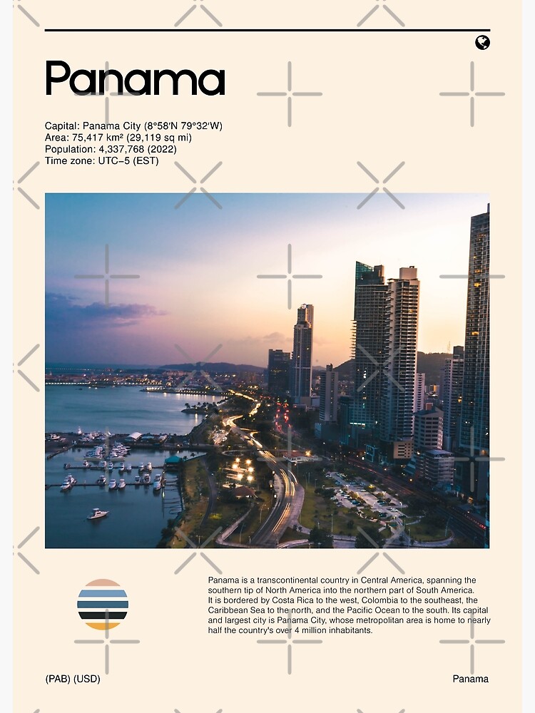 "Visit Panama (Travel poster)" Poster for Sale by RabbitK | Redbubble