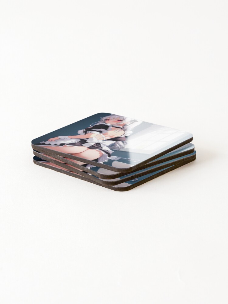 "Sexy anime cutie in a maid costume showing her gorgeous ass" Coasters ...