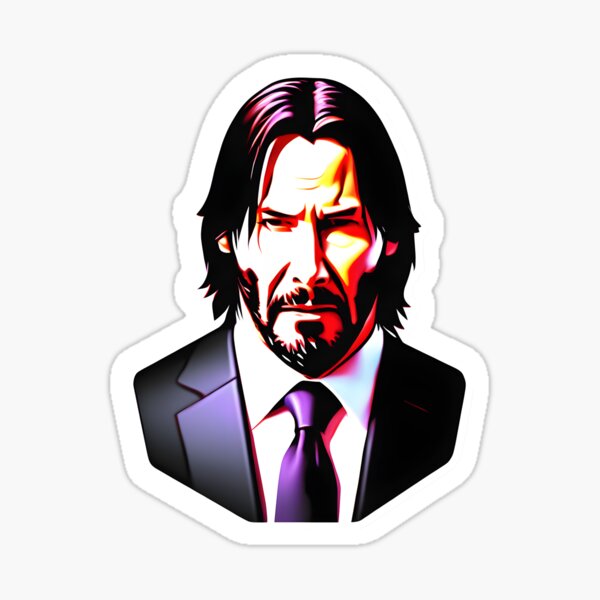 "John Wick" Sticker by Bernd Friese | Redbubble