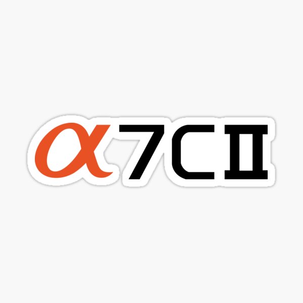 "Sony A7C II new Sony camera logo design." Sticker for Sale by ...