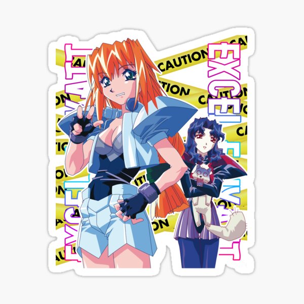 "Excel Saga" Sticker for Sale by mai-kahl | Redbubble