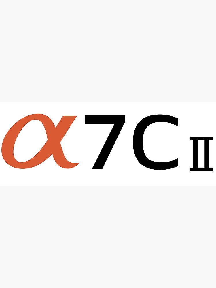 "Sony A7C II new Sony camera logo design." Poster for Sale by ...