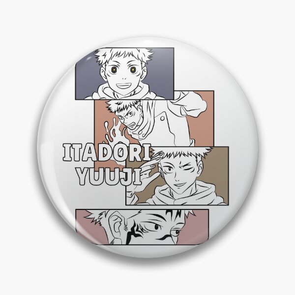 "Itadori_Yuuji_Anime_Manga_Sukuna" Pin for Sale by Infinirish | Redbubble