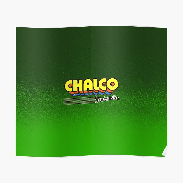 "Chalco, Nebraska | Retro Stripes" Poster by retroready | Redbubble
