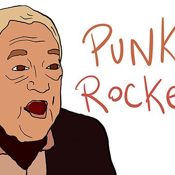 "Friday Night Dinner Mr Morris Punk Rockers " Sticker for Sale by ...